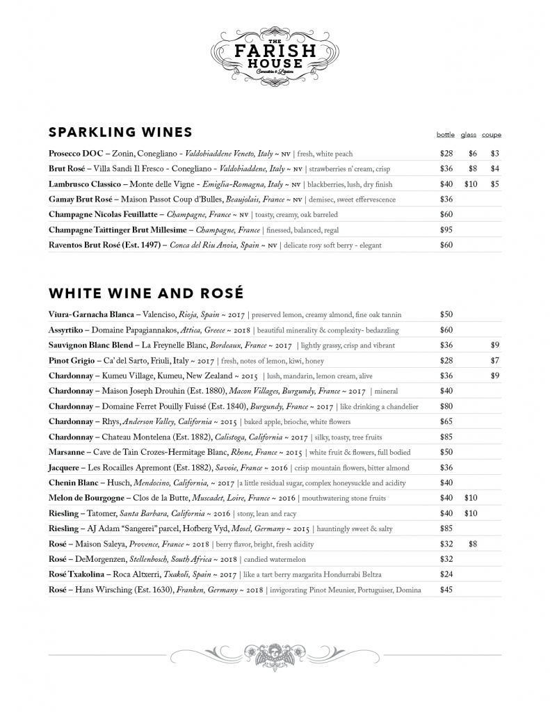 Downtown Phoenix Bistro Wine Bar | The Farish House | 816 N. 3rd St.